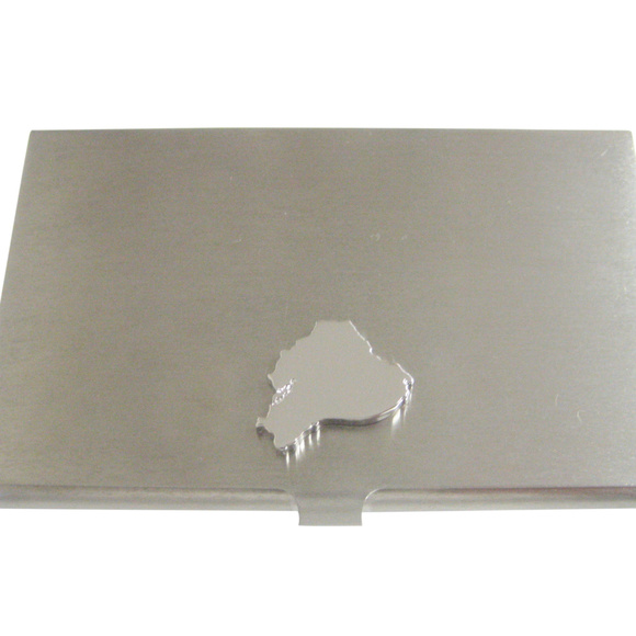 Kiola Designs | Accessories | Ecuador Map Shape Pendant Business Card ...